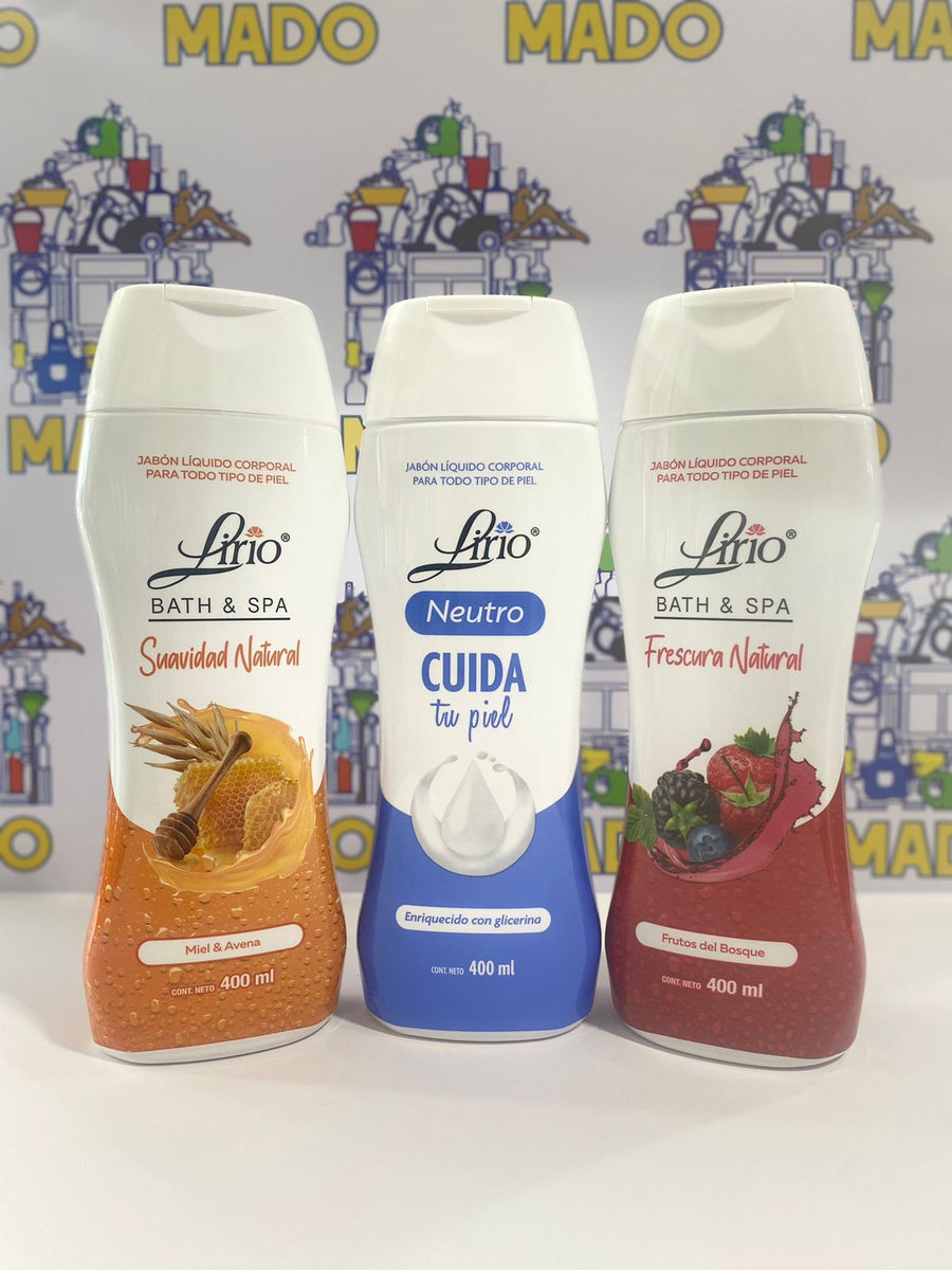 Jabon Corporal Lirio 400 Ml Comercializadora Mado