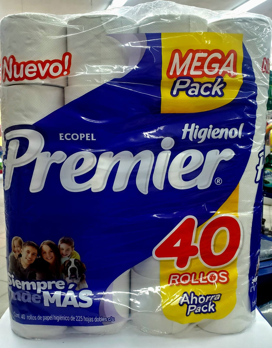 HIGIENICO PREMIER 40 ROLLOS – Comercializadora Mado